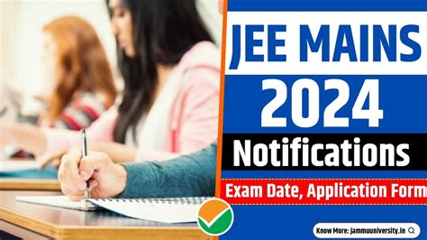 Jee Main 2024 Notification Exam Date Application Form