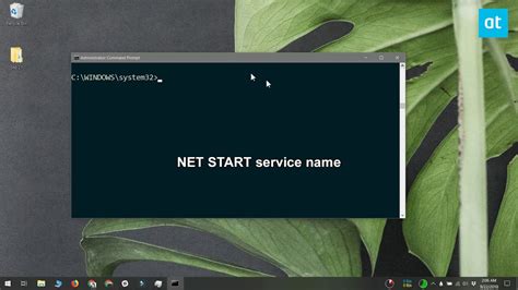How To Stop And Start A Windows Service From The Command Prompt Youtube