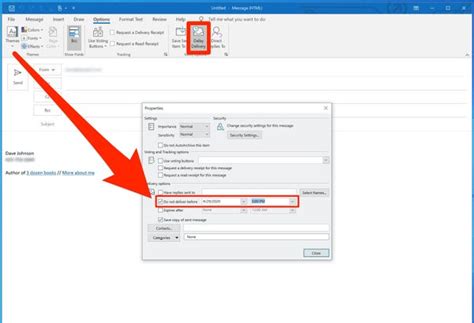 how to schedule an email in outlook on a pc or mac