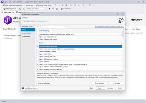 dbforge compare bundle for sql server features