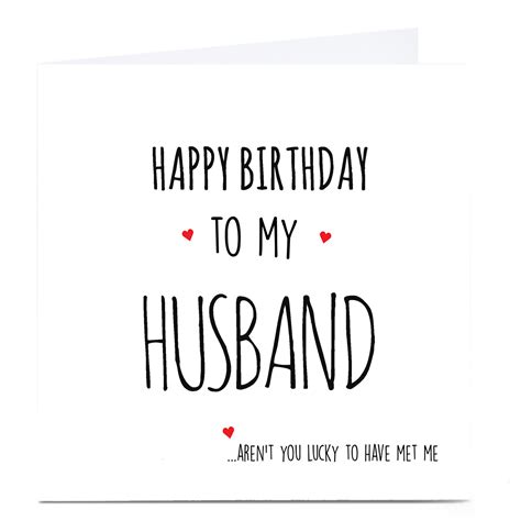Buy Personalised Birthday Card Lucky To Have Met Me Any Recipient