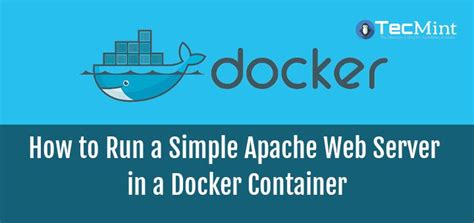 how to install apache in a docker container in linux dockers linux