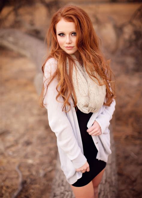 Women Model Redhead Long Hair Women Outdoors Smiling Blue Eyes Skirt
