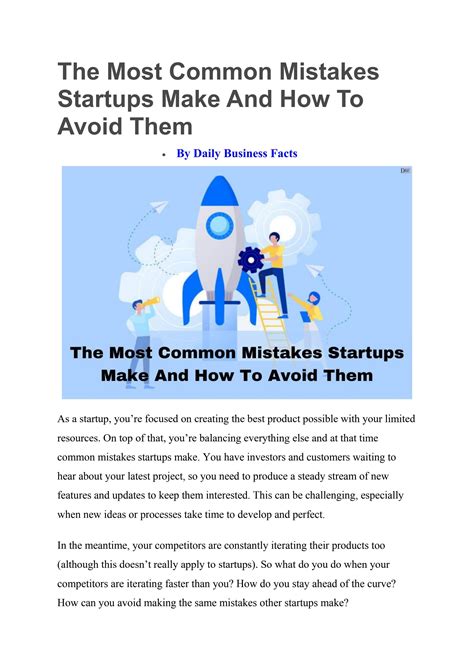 The Most Common Mistakes Startups Make And How To Avoid Them By Daily