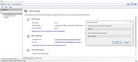 installing php in iis web server install procedures