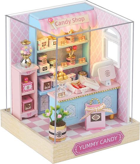 Cuteroom Diy Miniature Doll House Kits Diy House Kit With Dust Cover