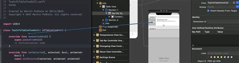 swift xcode unable to open proper class in assistant editor for class