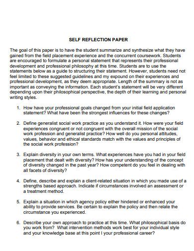 Reflection Paper 29 Examples How To Write Pdf