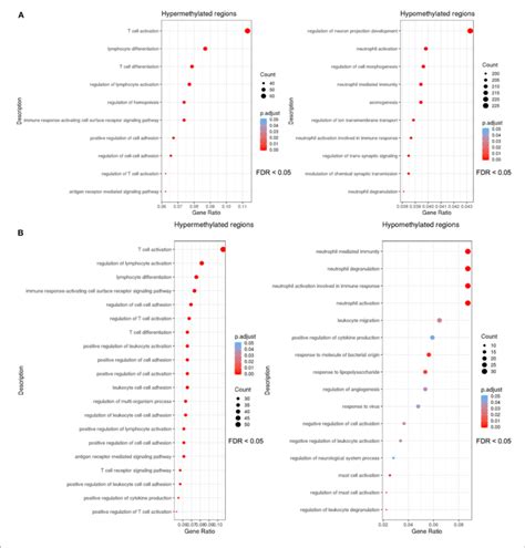 Dotplots Of The Gene Ontology Biological Process Terms Go Bp