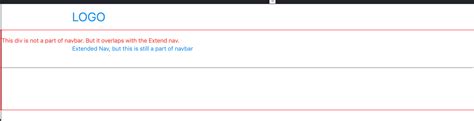 html materialize css extended navbar overlaps with following content