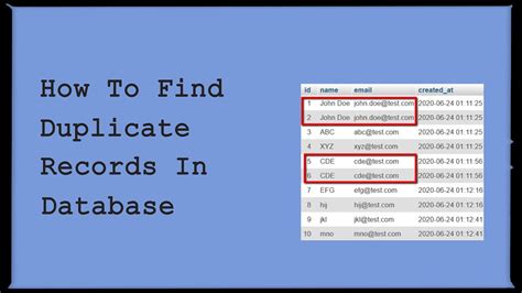 how to delete duplicate records in database ubiq