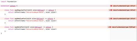 ios error while creating extension swift 4 use of undeclared type