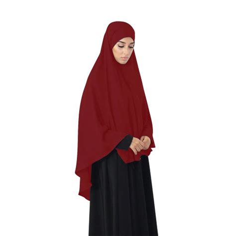Muslim Women Prayer Garment One Piece Full Cover Overhead Islam Ramadan
