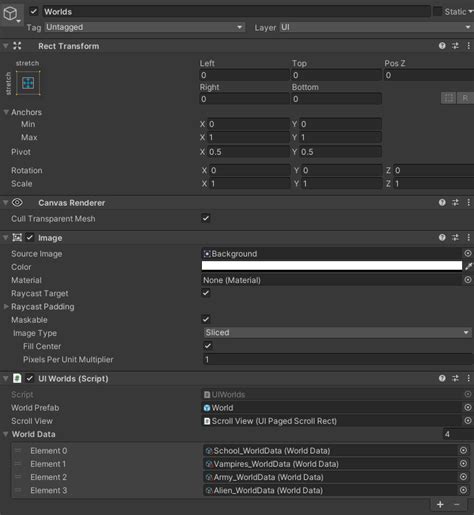 c unity ui scaling with screen horizontal layout group within a