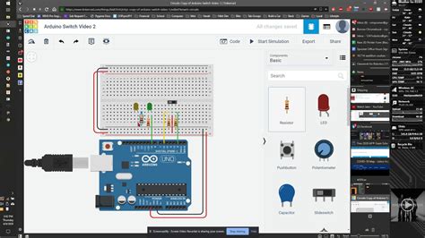 Basic Arduino Toggle Switch Youtube