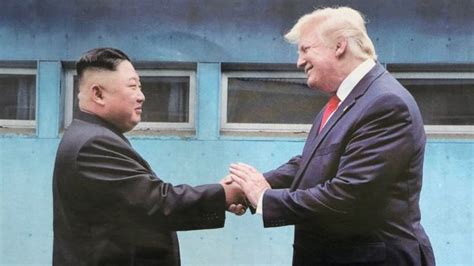 Trump Says He Is In Touch With North Koreas Leader Kim Book Bbc News
