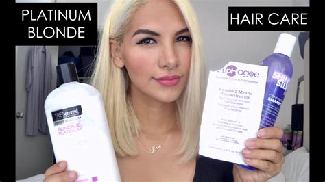 Platinum Blonde Hair Care Youtube