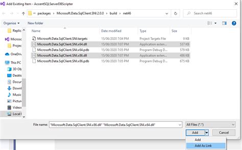 microsoft data sqlclient sni not deployed along with webforms · issue