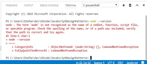 node not found on path when vscode launched from task bar recent