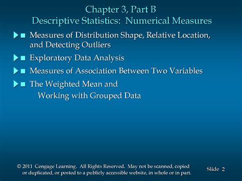 Solution Descriptive Statistics Numerical Measures Chapter 3