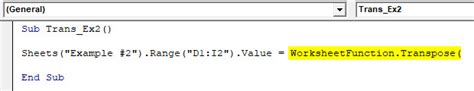 vba transpose how to use excel vba transpose