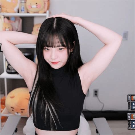 트위치 스트리머 쵸단 님 19호룩 의상 움짤 모음 비키니 수영복 청소년 여자 패션 셀카 사진
