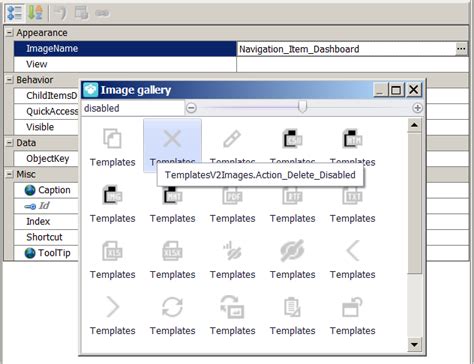 xaf ux improvements for design time templates windows and web ui