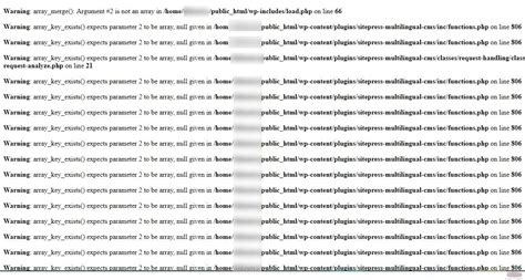 no puedo actualizar wpml string translation error array key exists