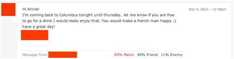 are these weird online dating messages some kind of scam or just from