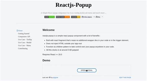introducing reactjs popup 🎉 — modals tooltips and menus