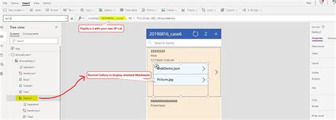 solved show attachments in a gallery power platform