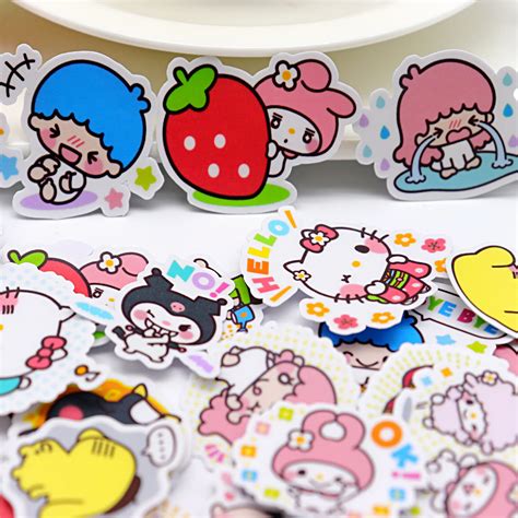 Pegatinas Creativas Kawaii De Chica De Amor Bonitas Pegatinas