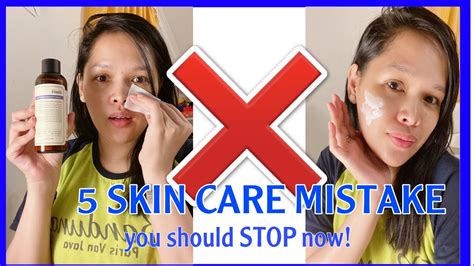 5 Skincare Mistake You Should Stop Now Skincare Routine Avoid Acne