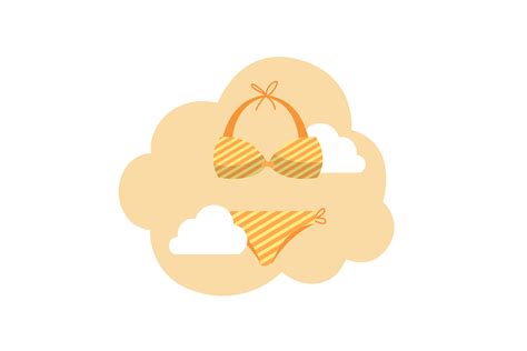 Summer Beach Bikini Cloud Icon 3 Graphic By Goodcicadaid · Creative Fabrica