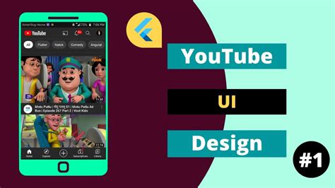 flutter youtube ui design flutter dart flutter bangla tutorial
