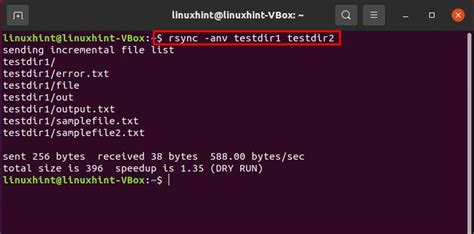 how to rsync a directory