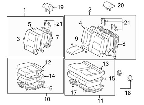 Toyota Sequoia Seat Rear Lower 2nd Row Seat Split 714700c050b0