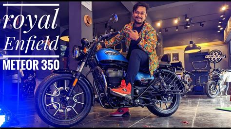 Royal Enfield Meteor 350 Supernova Blue Colour Walkaround Review All