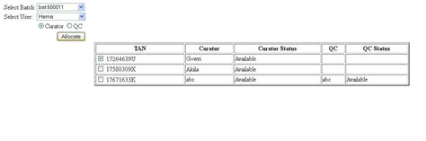 populate html table data based on dropdown list using jquery and java