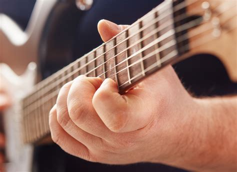 Hands Playing Electric Guitar