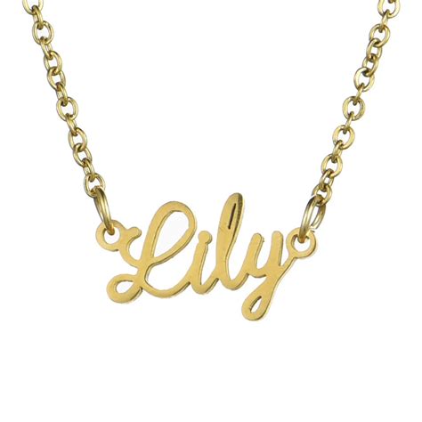30 Names Stainless Steel Material Cursive Letter Necklace Olivia Sarah