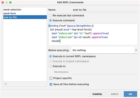 did you know that idea cursive repl results may be sent into a file