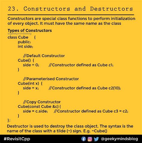 constructors and destructors coding react native software development