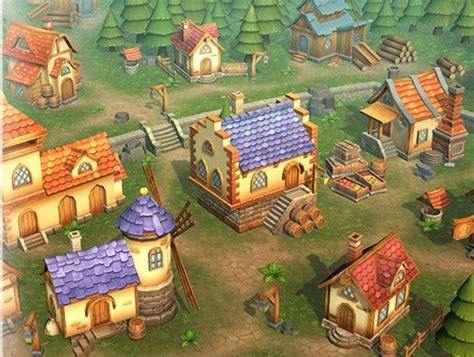 lowpoly township set unity asset store unreal engine unity