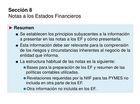 Ppt La Norma Internacional De Información Financiera Para Pequeñas Y