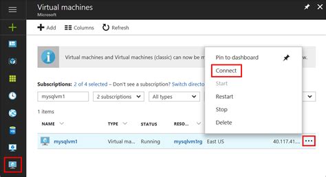 connect to a sql server virtual machine resource manager sql server