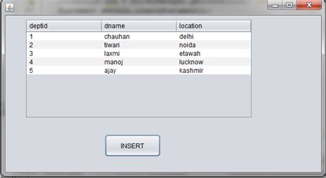 database connectivity programs in java using netbeans simple java