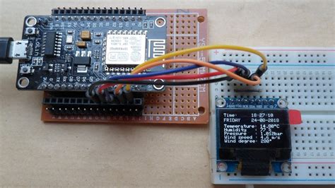 esp8266 nodemcu internet clock and weather station youtube