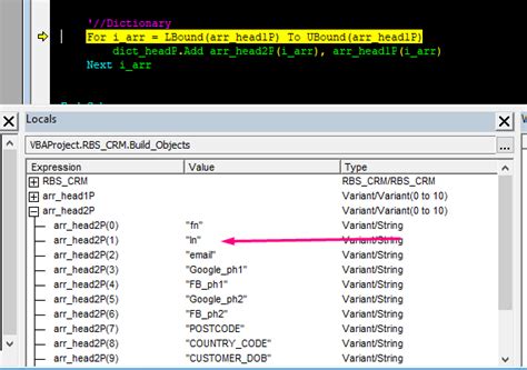 excel passing arrays byref subscript out of range stack overflow