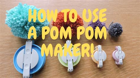 How To Use A Pom Pom Maker Tutorial Pom Pom Crafts Youtube